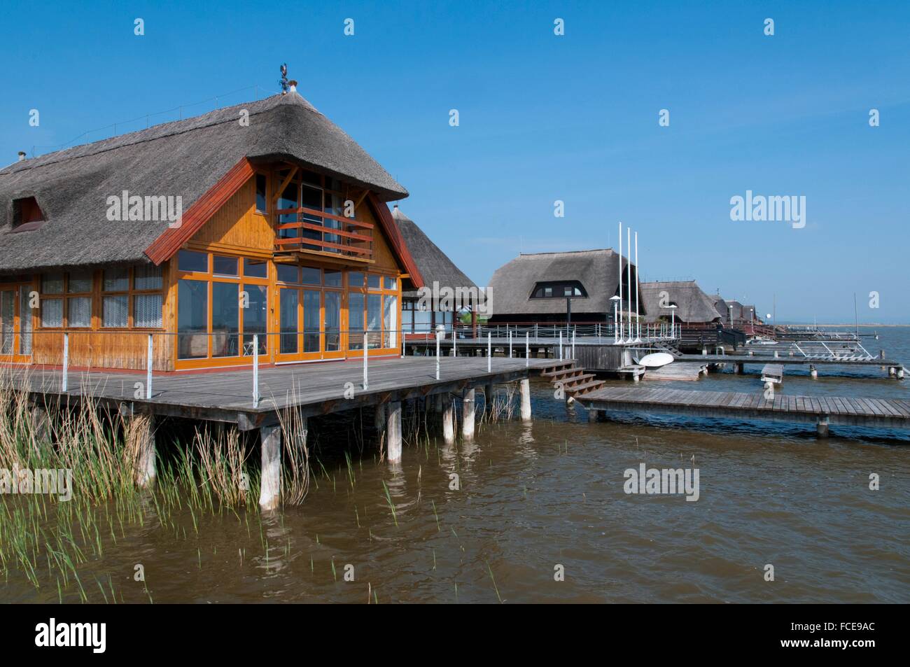 Cottages near the lake, Lake Neusiedl, UNESCO World Heritage Site The ...