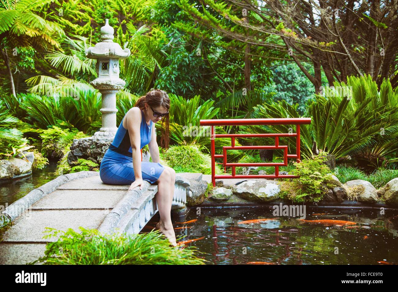 Woman feet in water hi-res stock photography and images - Alamy