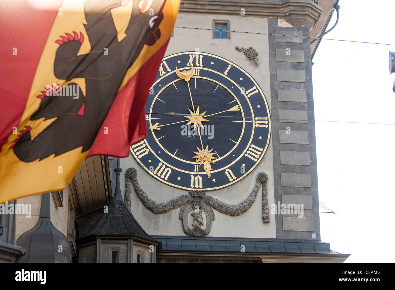 Clock Tower, a UNESCO World Heritage Site Old Town of Bern, Canton of ...