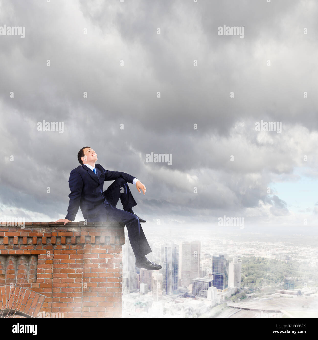 On roof of building hi-res stock photography and images - Alamy