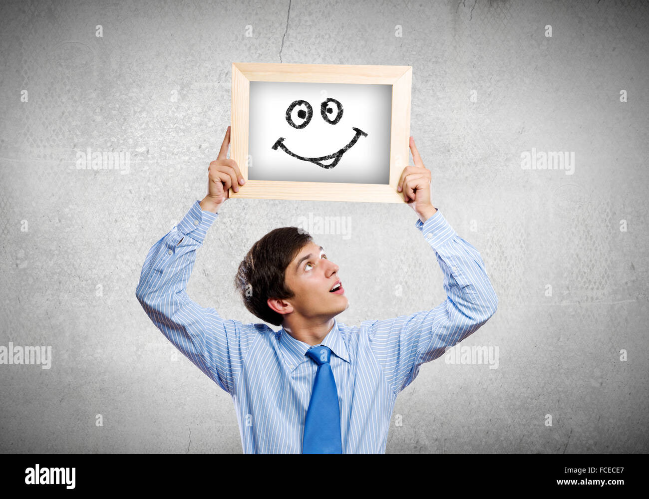 Hand drawn young happy hi-res stock photography and images - Alamy