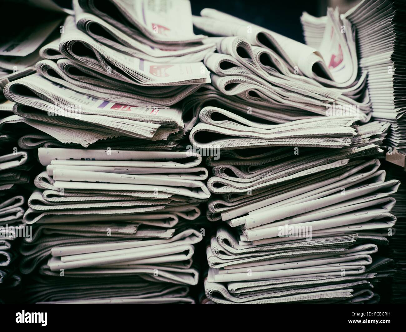 Folded newspapers hi-res stock photography and images - Alamy