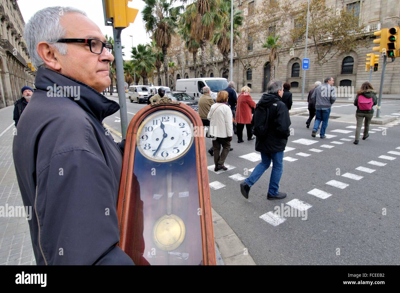 Man With Pendulum Clock High Resolution Stock Photography and Images ...