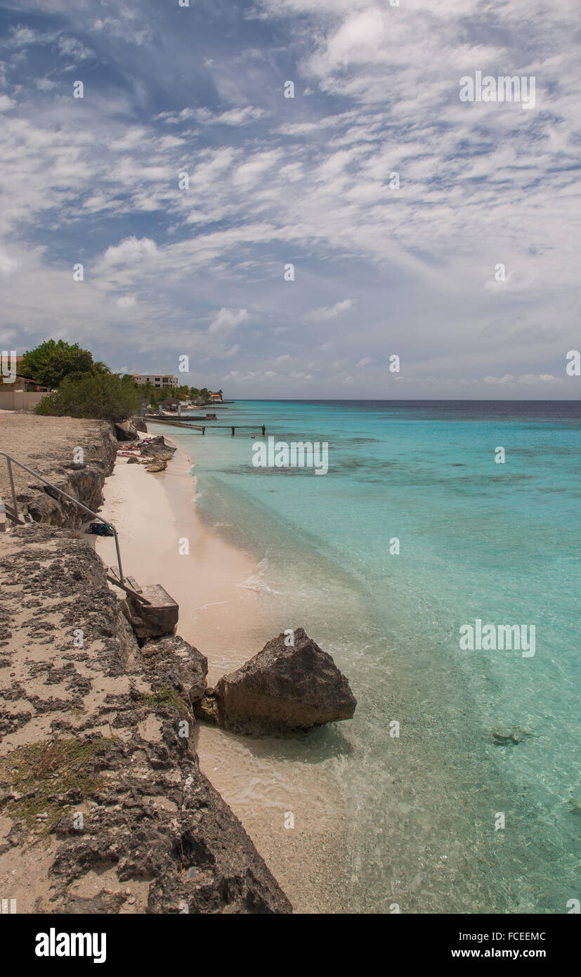 caribbean beach Bonaire island Stock Photo - Alamy