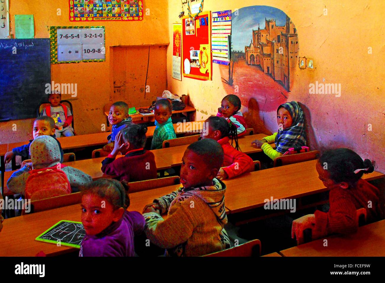 Morocco school classroom hi-res stock photography and images - Alamy