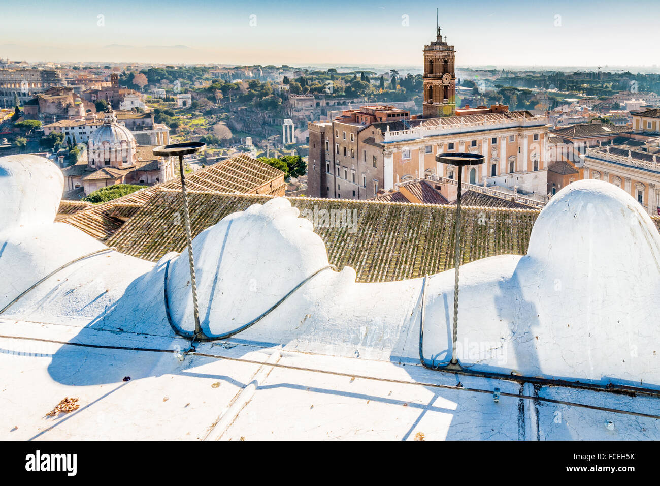 ancient roofs of Rome, Italy Stock Photo - Alamy