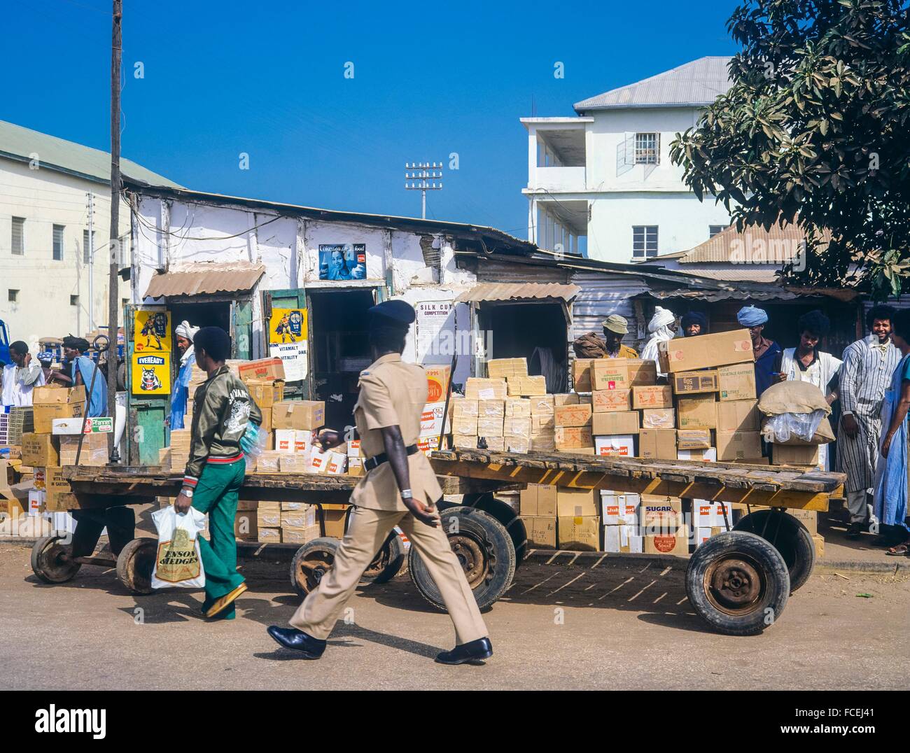 Gambia street scene hi-res stock photography and images - Alamy