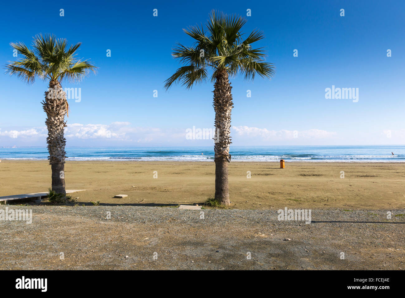 Finikoudes Beach - Larnaka City, Cyprus Stock Photo - Alamy