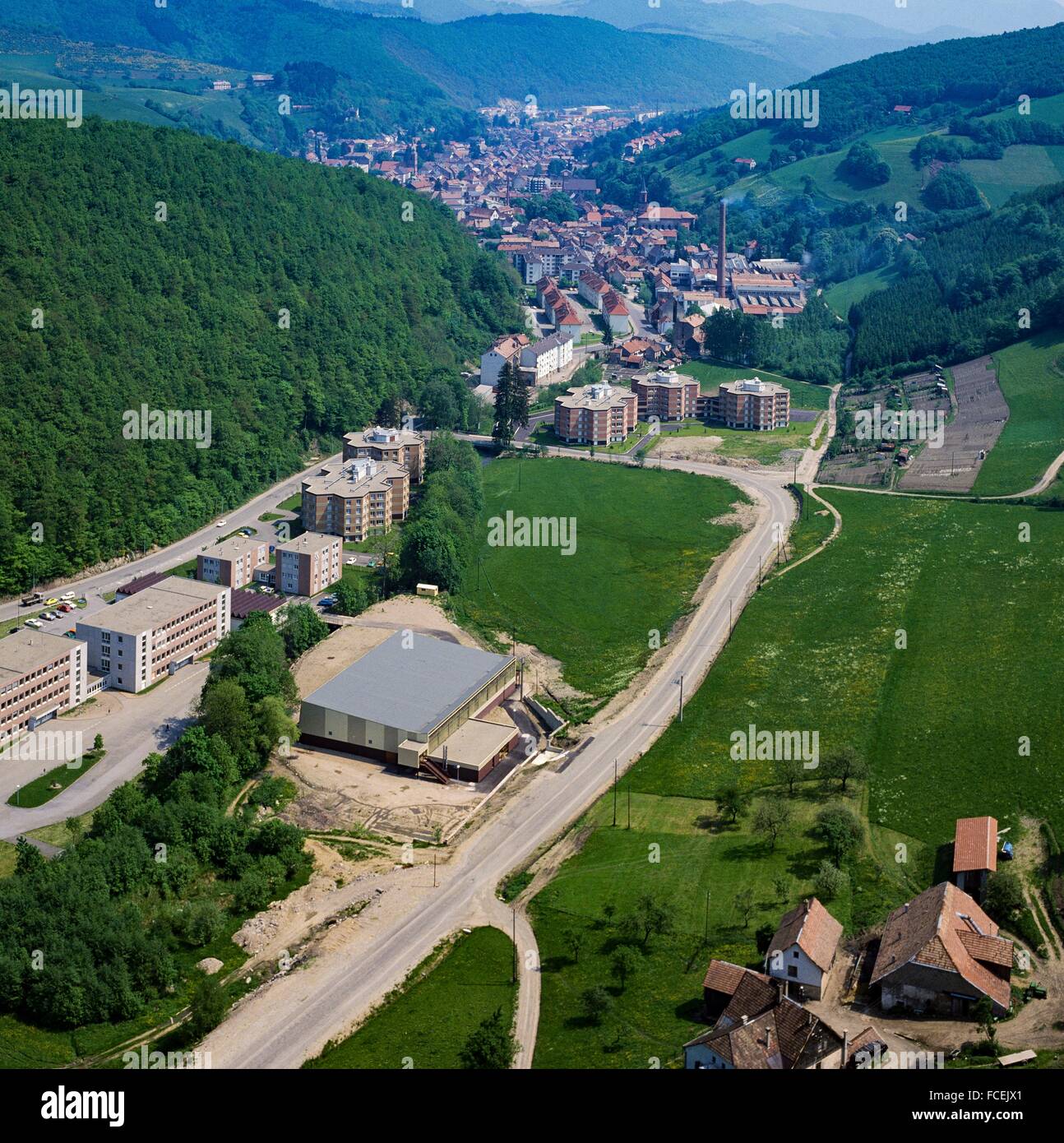 La broque town aerial hi-res stock photography and images - Alamy