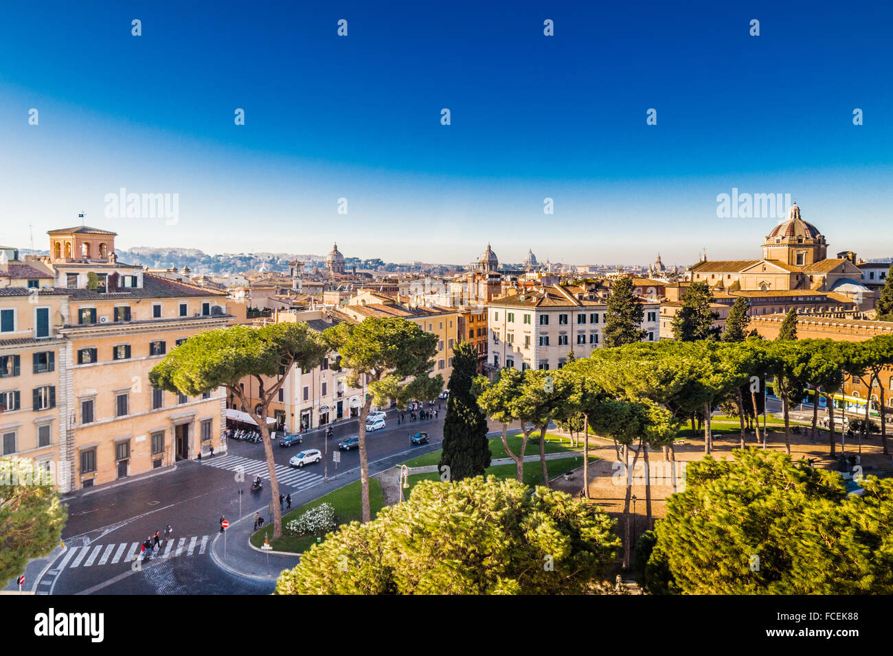 ancient roofs of Rome, Italy Stock Photo - Alamy