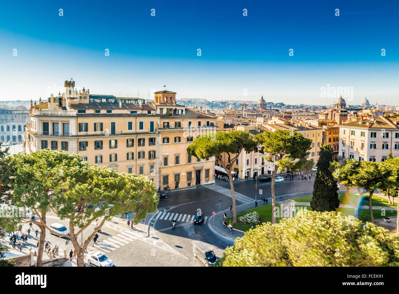 ancient roofs of Rome, Italy Stock Photo - Alamy