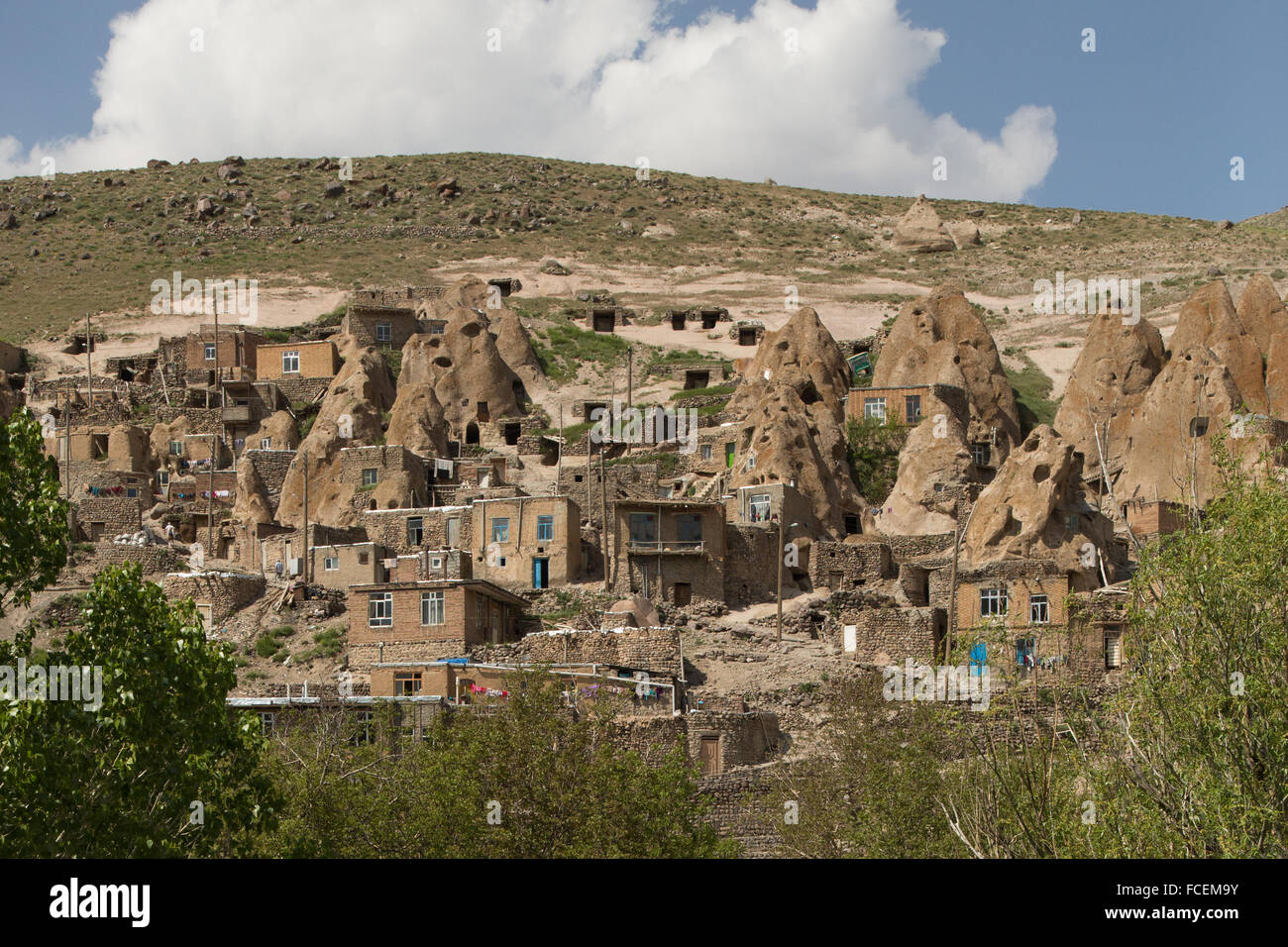 man made cliff dwellings in Kandovan, Iran Stock Photo - Alamy