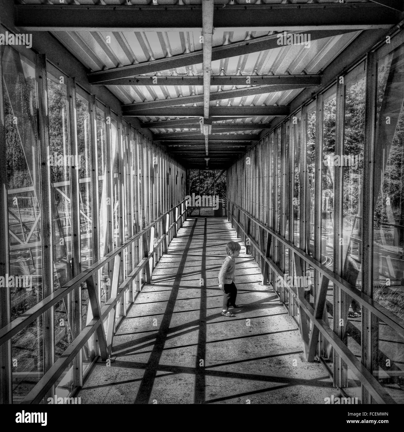 Side view pedestrian Black and White Stock Photos & Images - Alamy