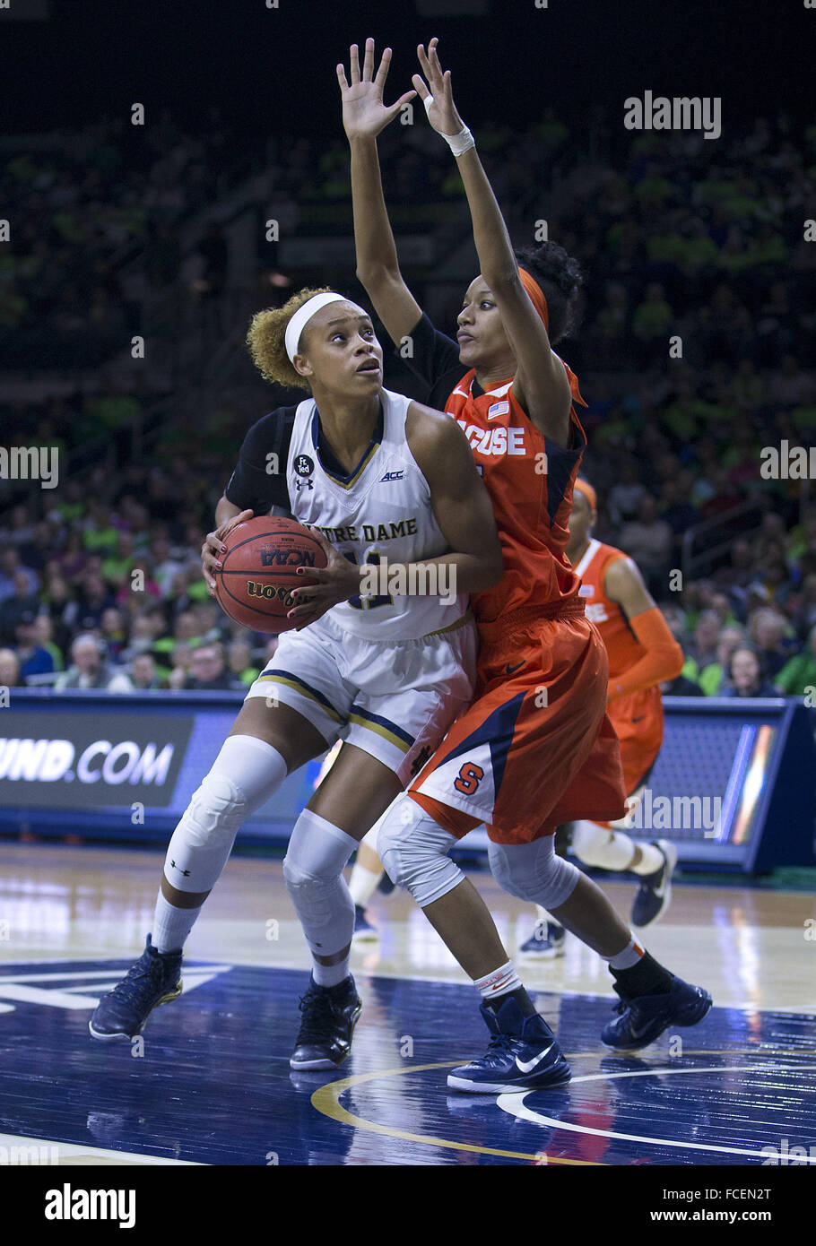 South Bend, Indiana, USA. 21st Jan, 2016. Notre Dame forward Brianna ...