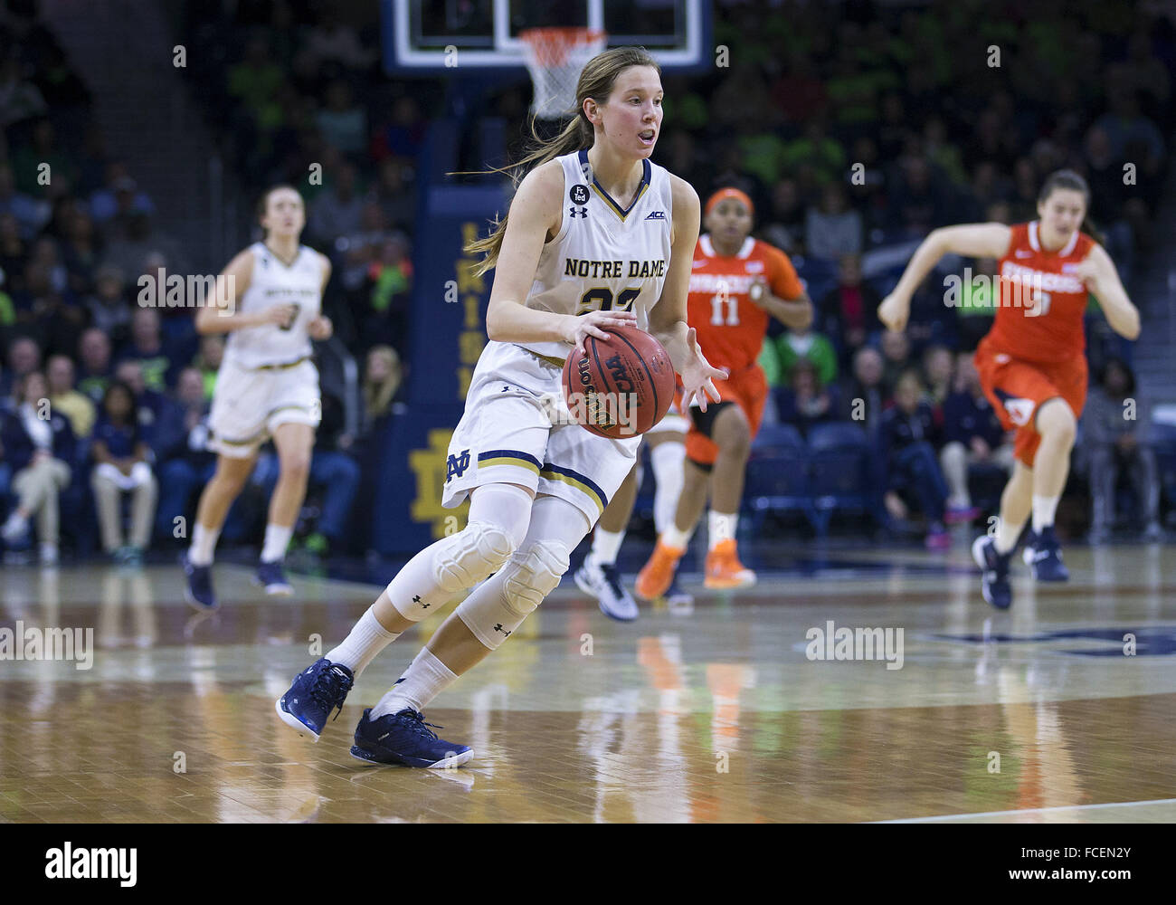South Bend, Indiana, USA. 21st Jan, 2016. Notre Dame guard Madison ...