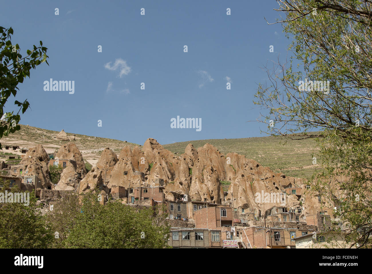 man made cliff dwellings in Kandovan, Iran Stock Photo - Alamy