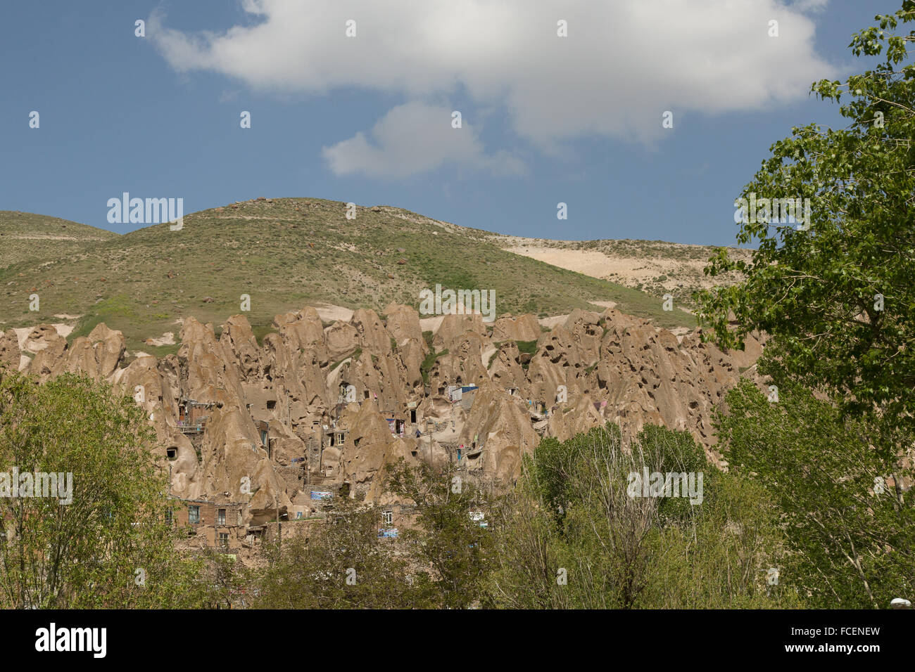 man made cliff dwellings in Kandovan, Iran Stock Photo - Alamy