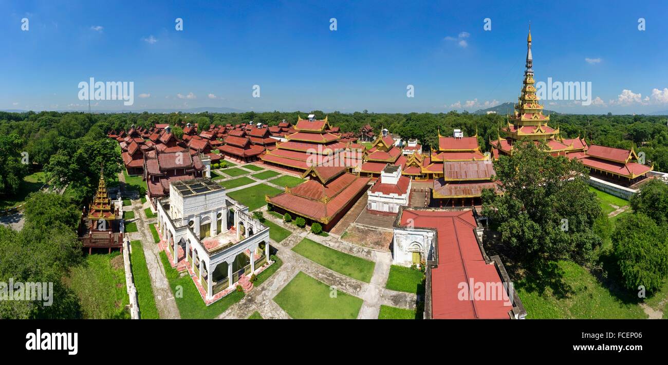 Mya Nan San Kyaw Palace. Mandalay, Myanmar Stock Photo - Alamy