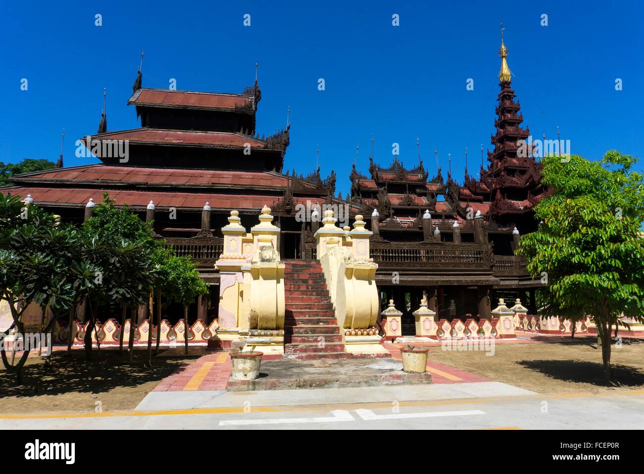 Mya Nan San Kyaw Palace. Mandalay, Myanmar Stock Photo - Alamy