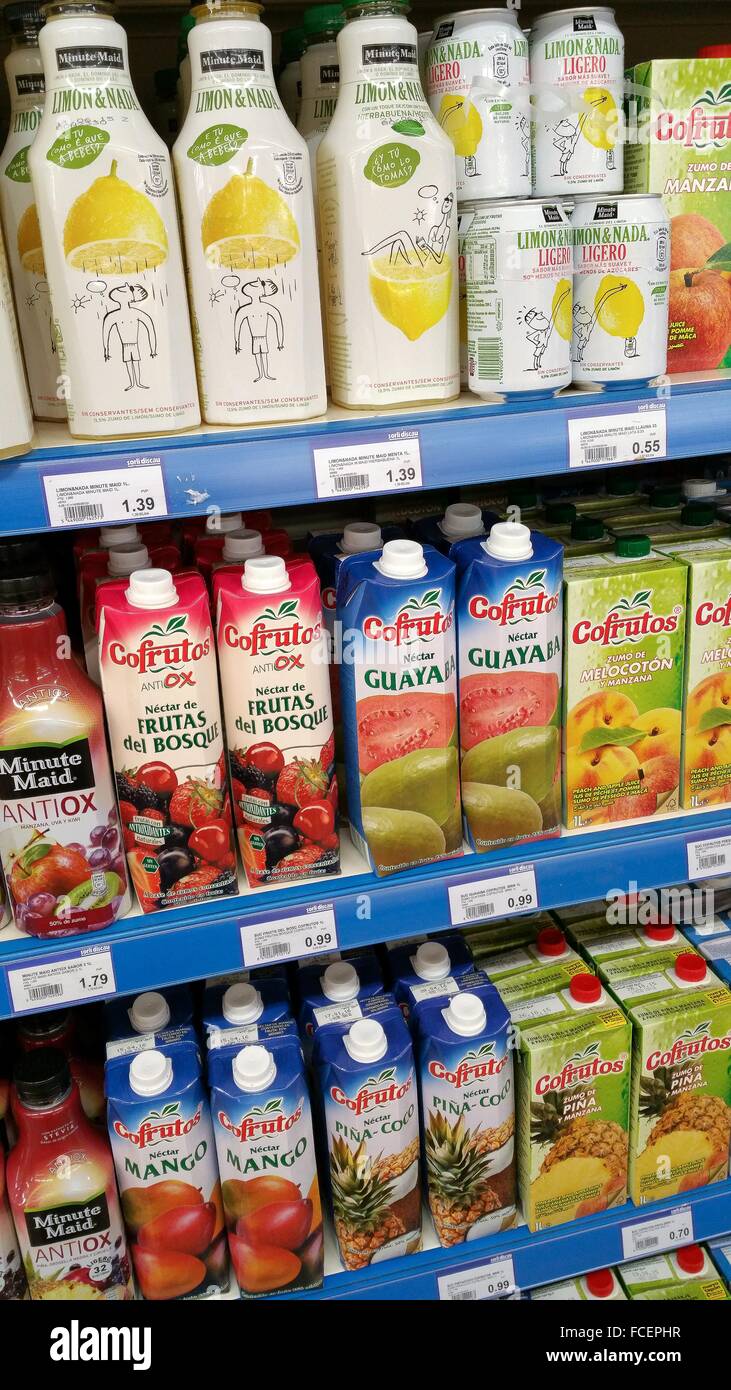 Juices supermarket hi-res stock photography and images - Alamy