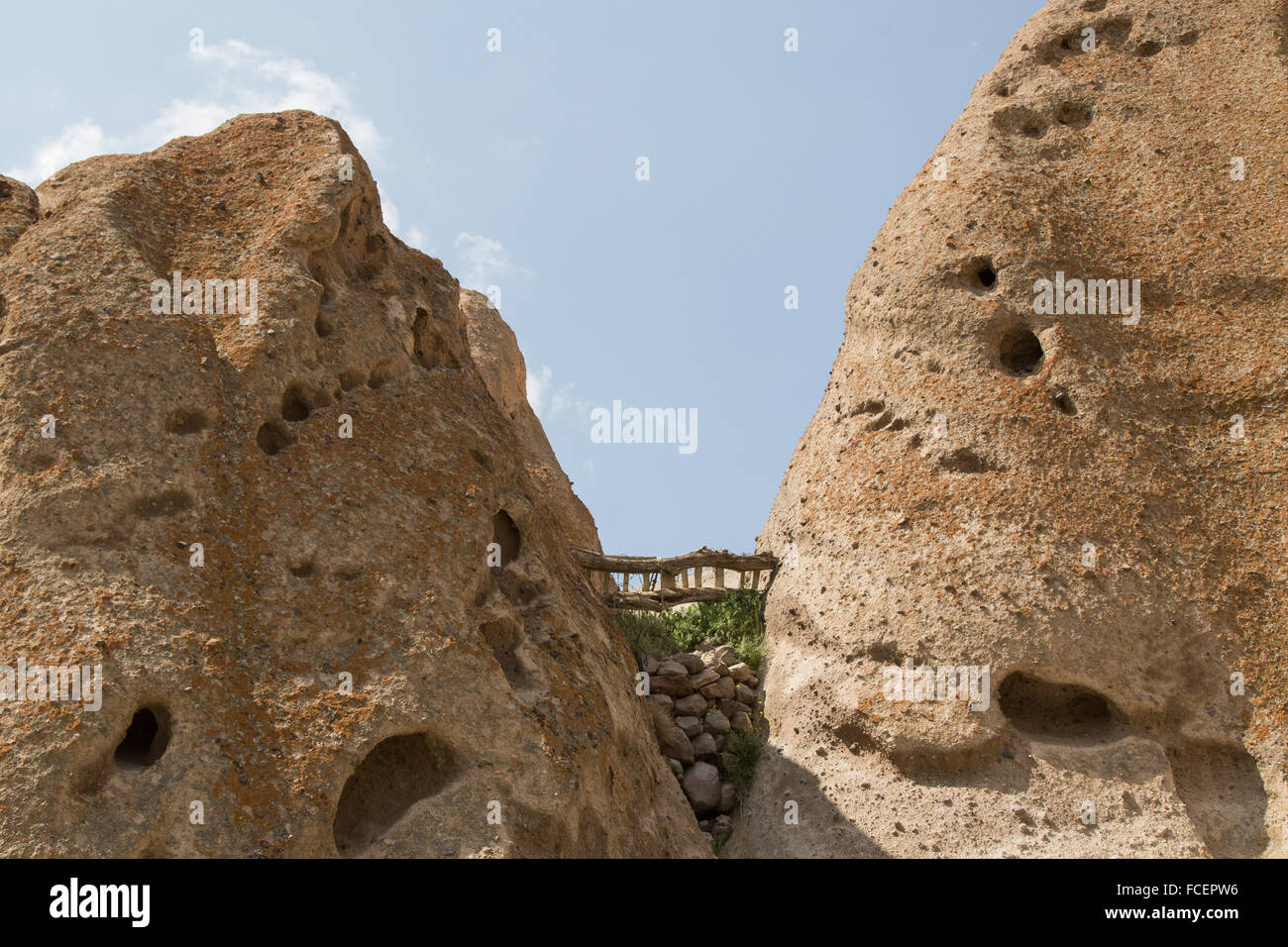 man made cliff dwellings in Kandovan, Iran Stock Photo - Alamy