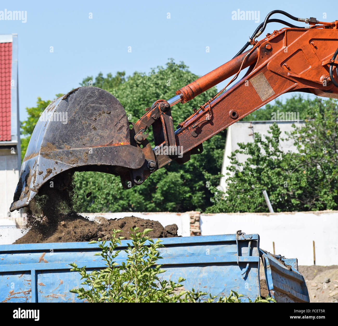 Orange front end loader construction hi-res stock photography and ...