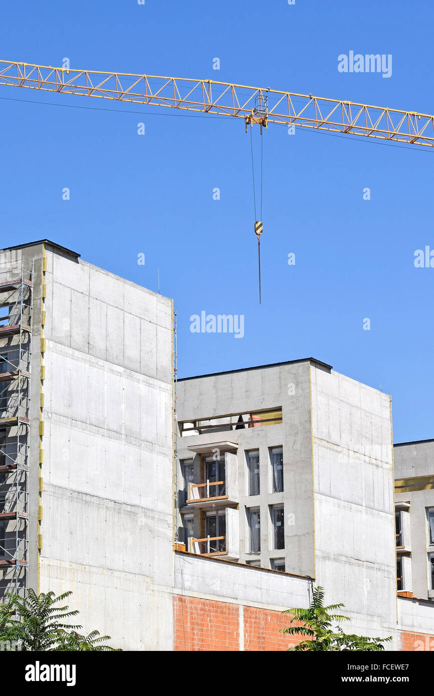 Construction of a new building Stock Photo - Alamy