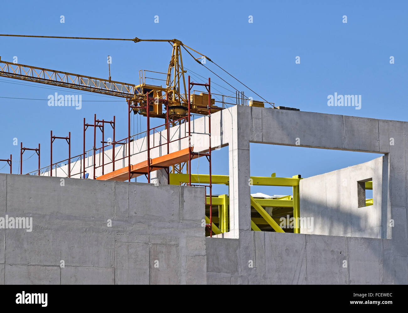 Construction of a new building Stock Photo - Alamy