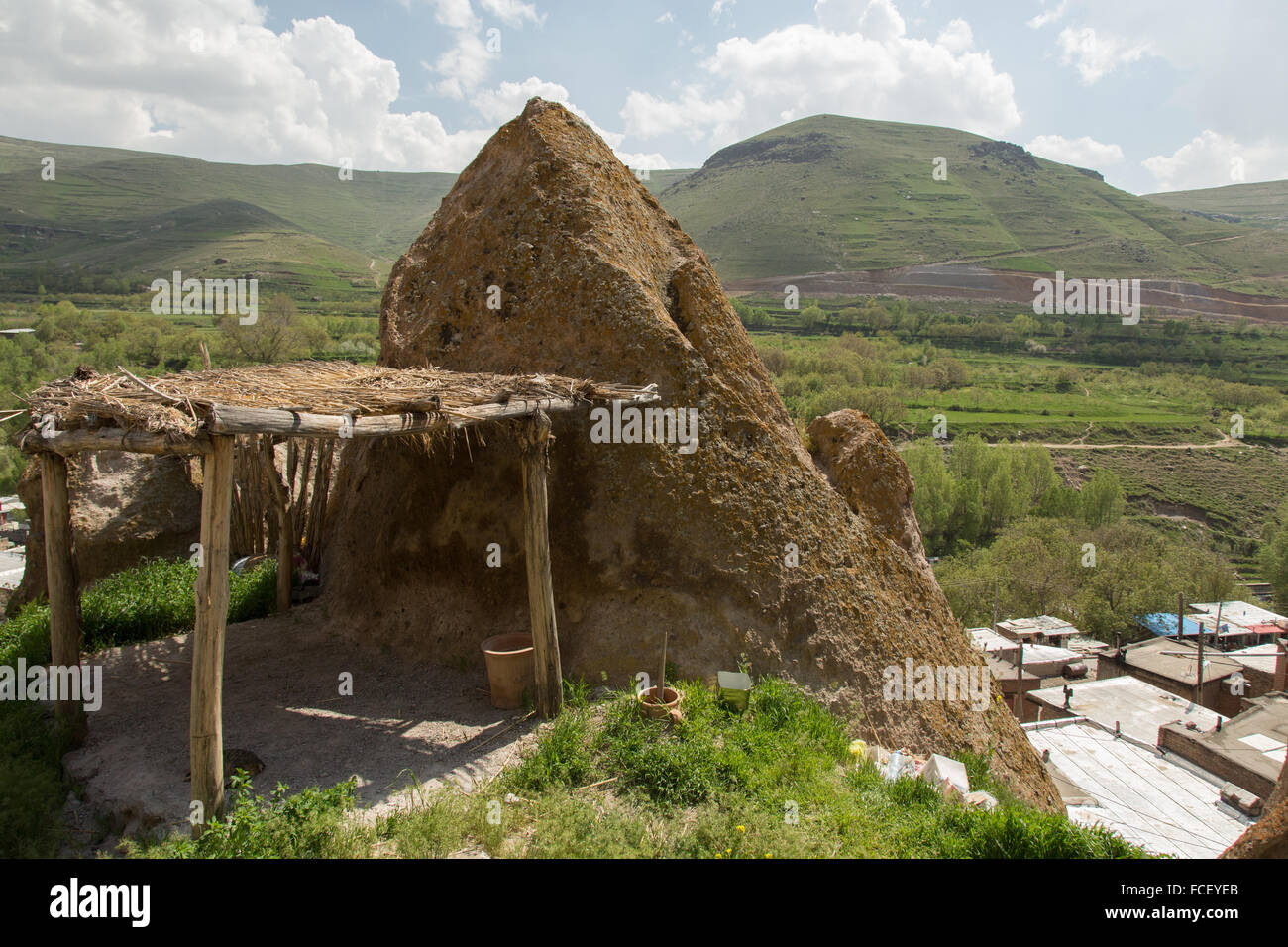 man made cliff dwellings in Kandovan, Iran Stock Photo - Alamy