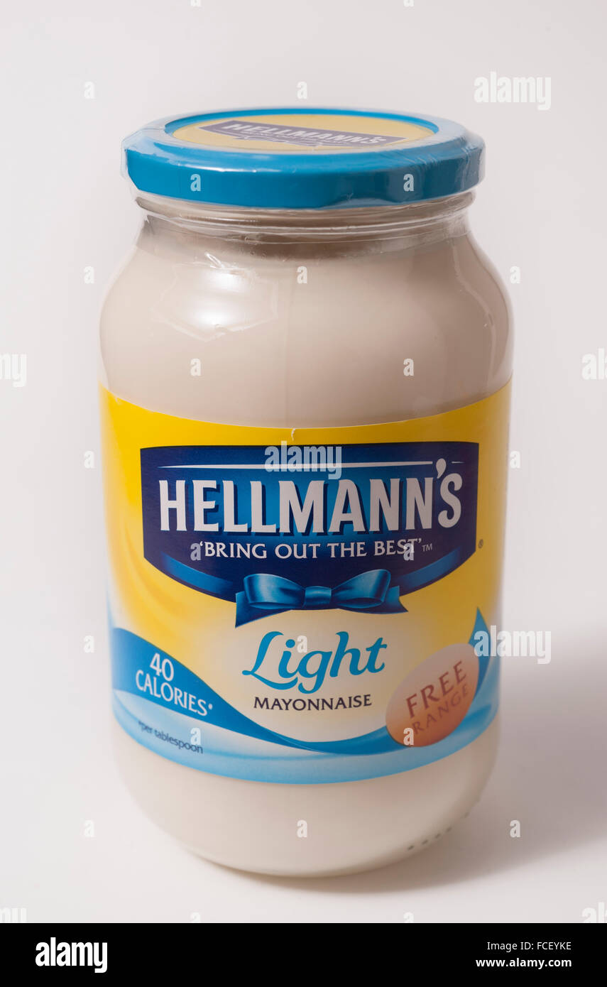 Helmanns Light Mayonnaise packaging Stock Photo - Alamy