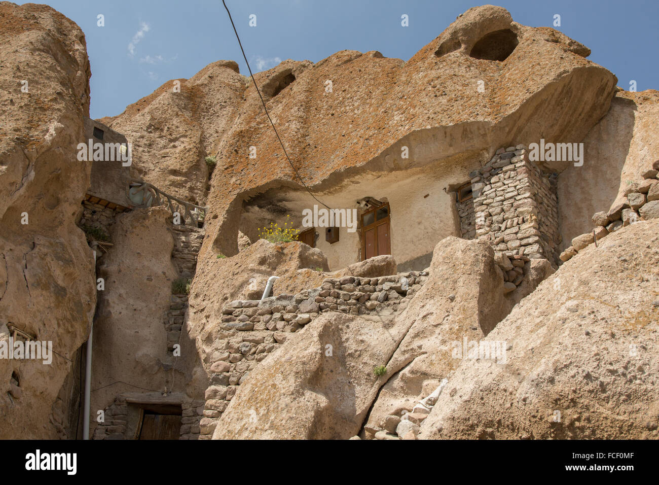 man made cliff dwellings in Kandovan, Iran Stock Photo - Alamy