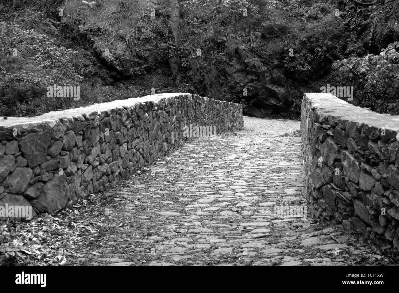 Bridge, pathway, path, lead, follow, dream, road, cobblestone, stone ...