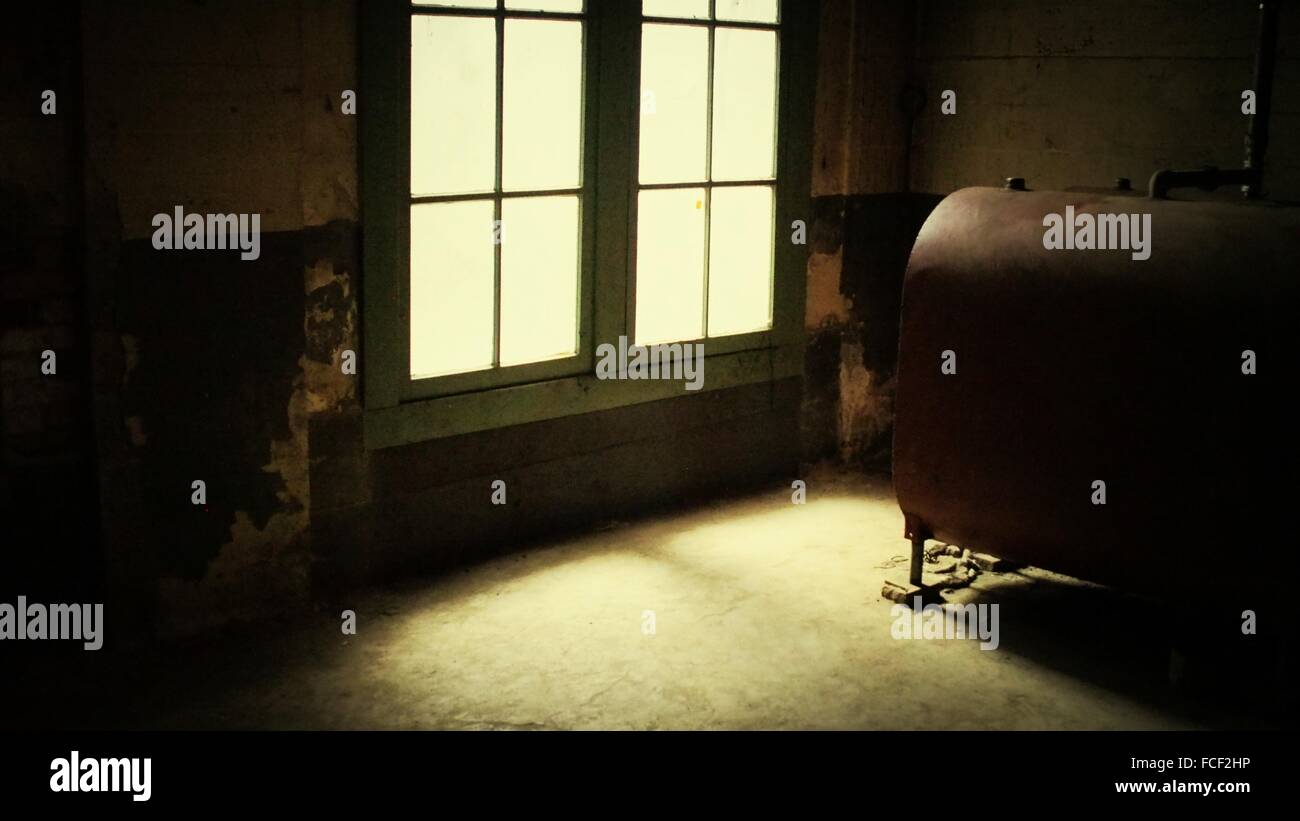 Room With Closed Window Stock Photo - Alamy