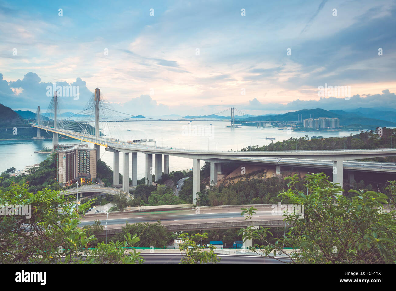 Cable bridge in hong hi-res stock photography and images - Alamy
