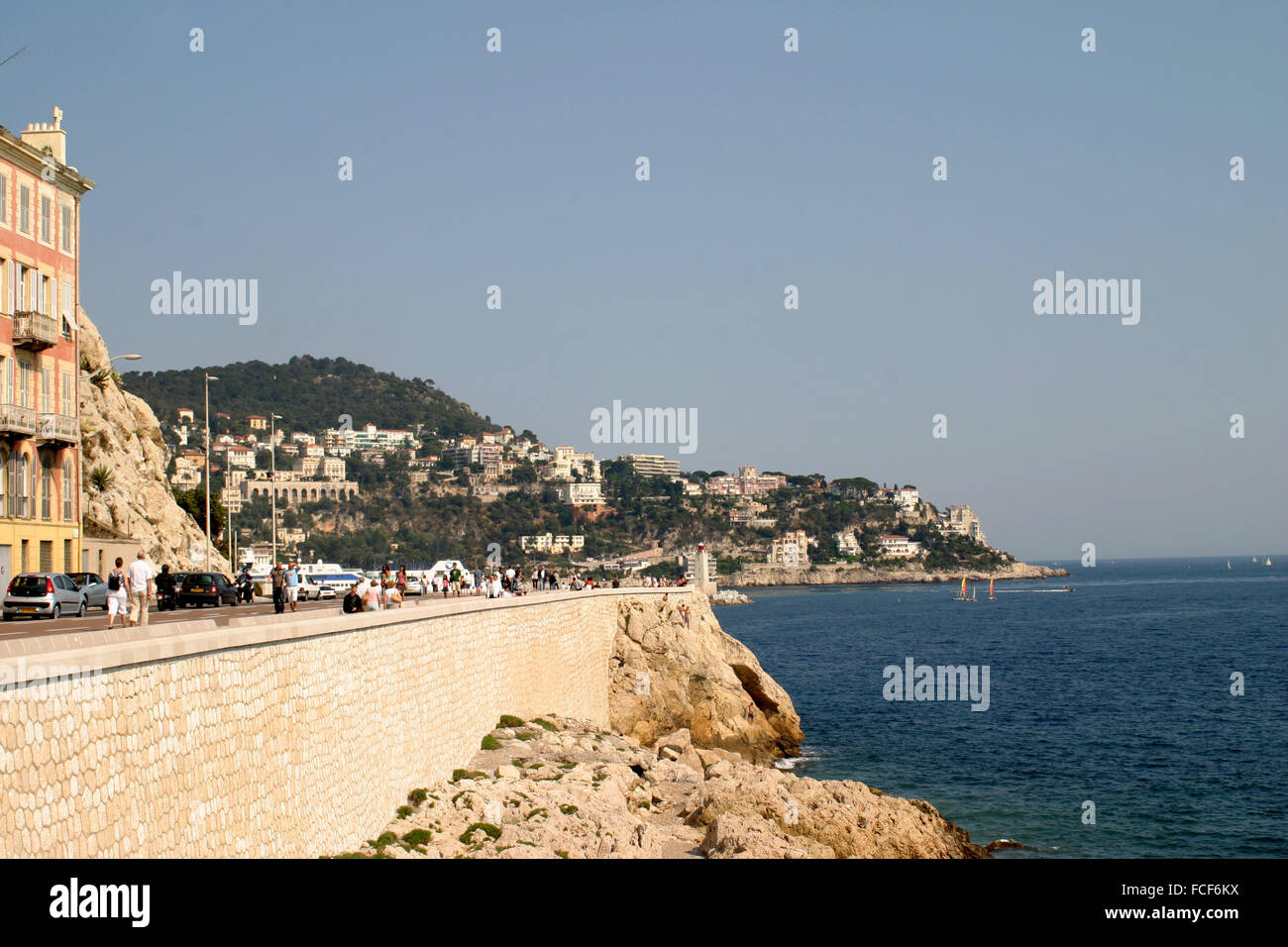Shoreline, Walkway, Sea, Shore, view, Italy, Wall Stock Photo - Alamy