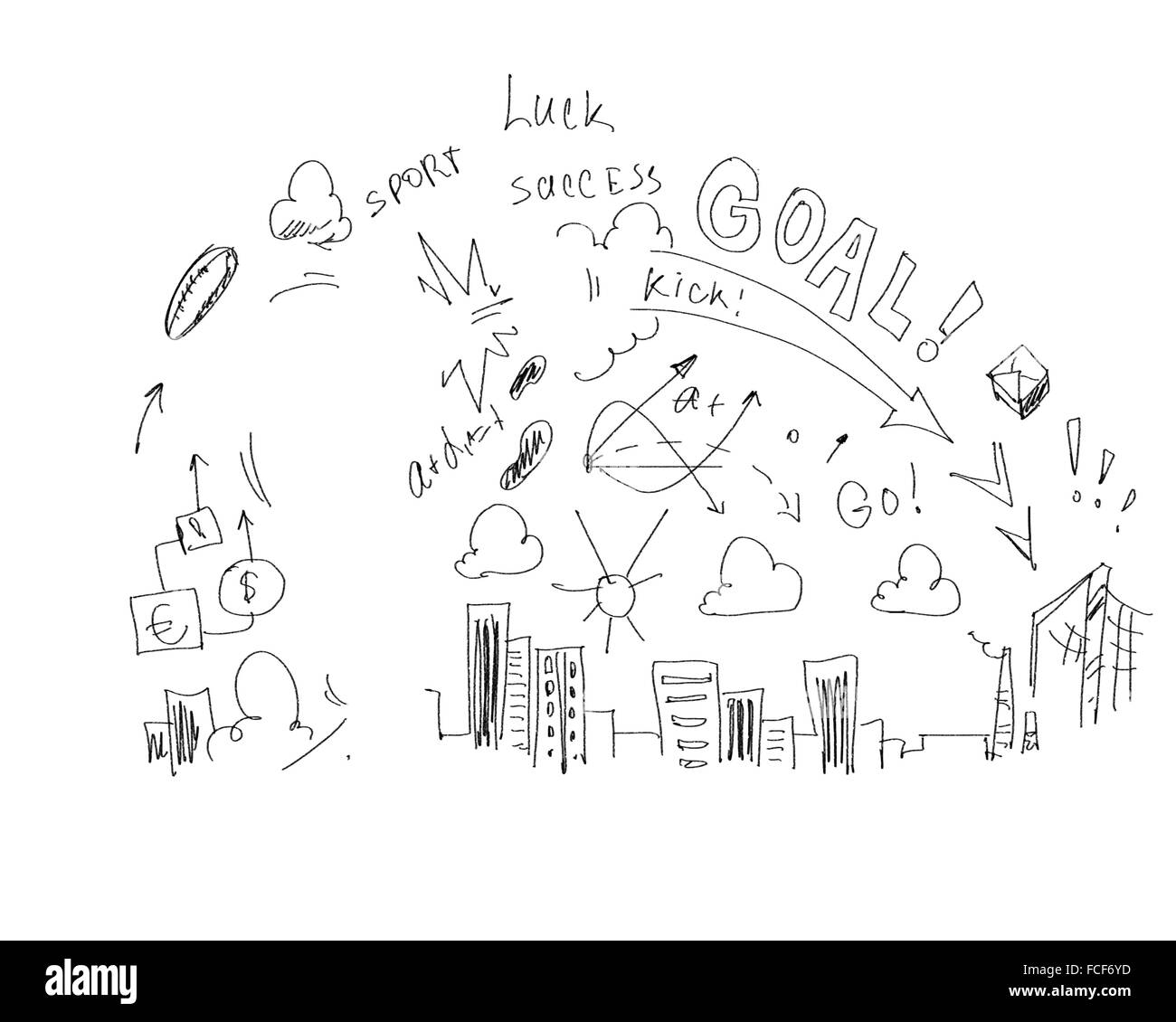 Field sketches Cut Out Stock Images & Pictures - Alamy