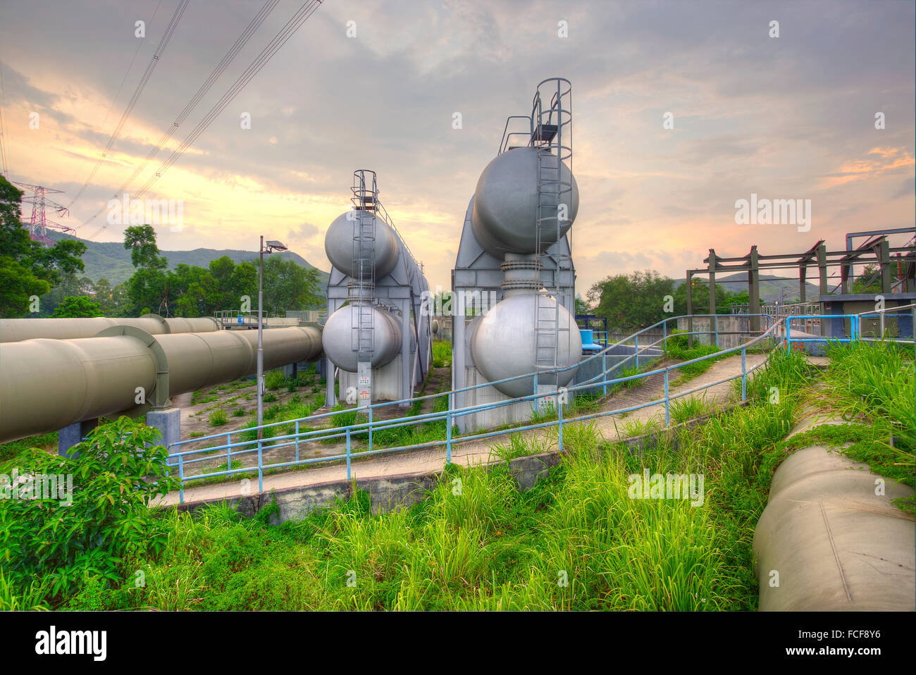 Industry scene in Hong Kong Stock Photo - Alamy