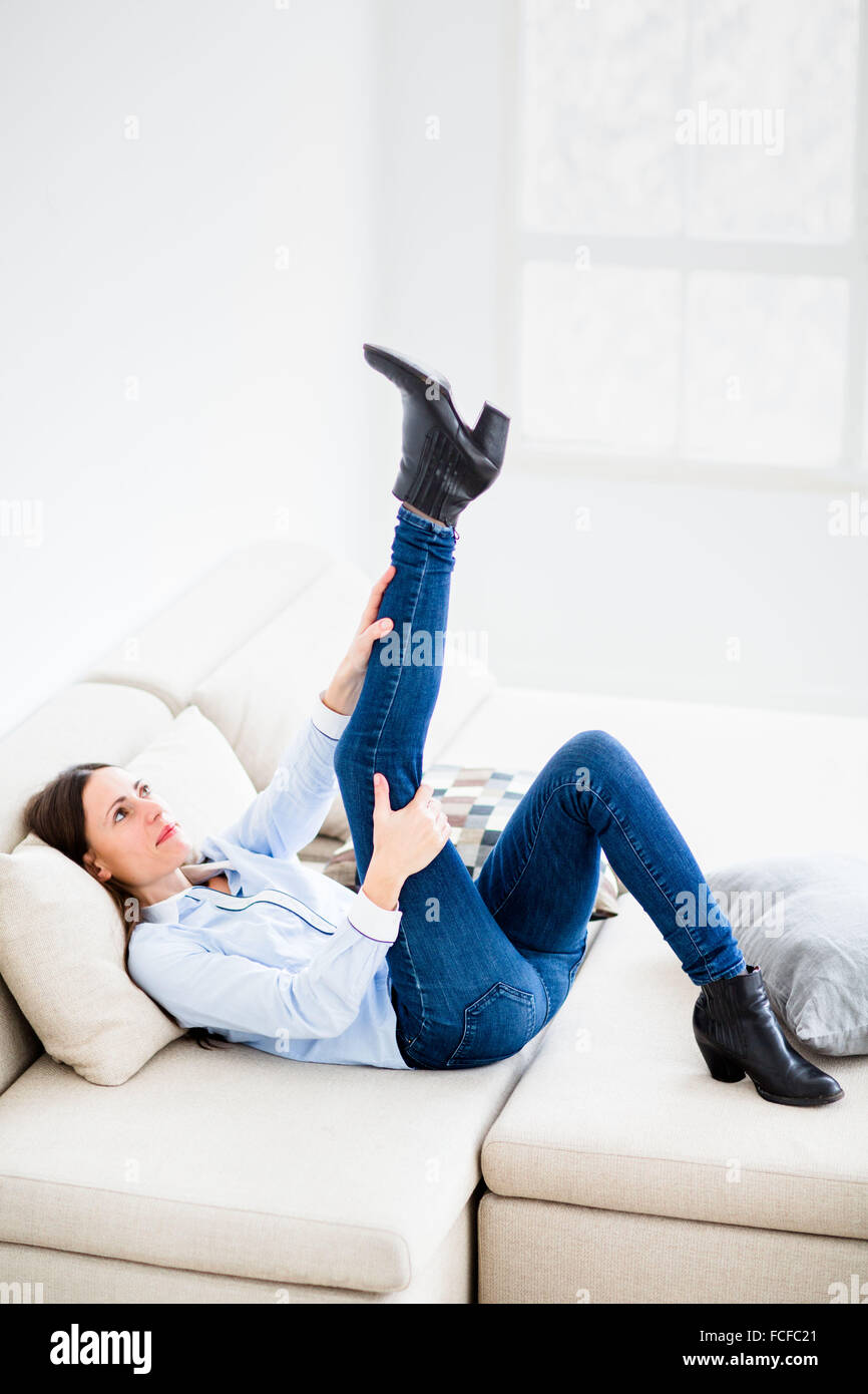 Lower leg massage hi-res stock photography and images - Alamy