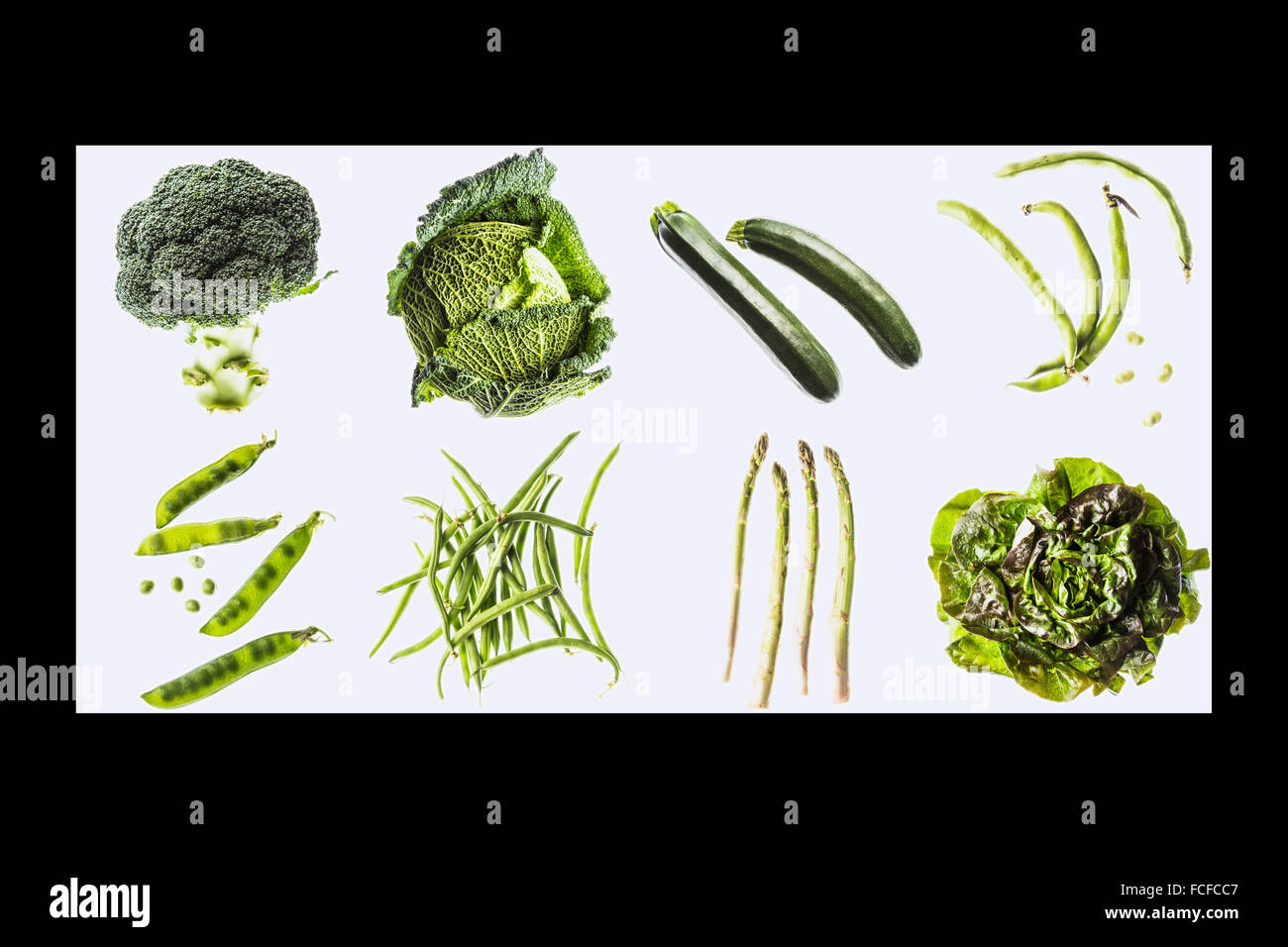 Assorted green vegetables Stock Photo - Alamy