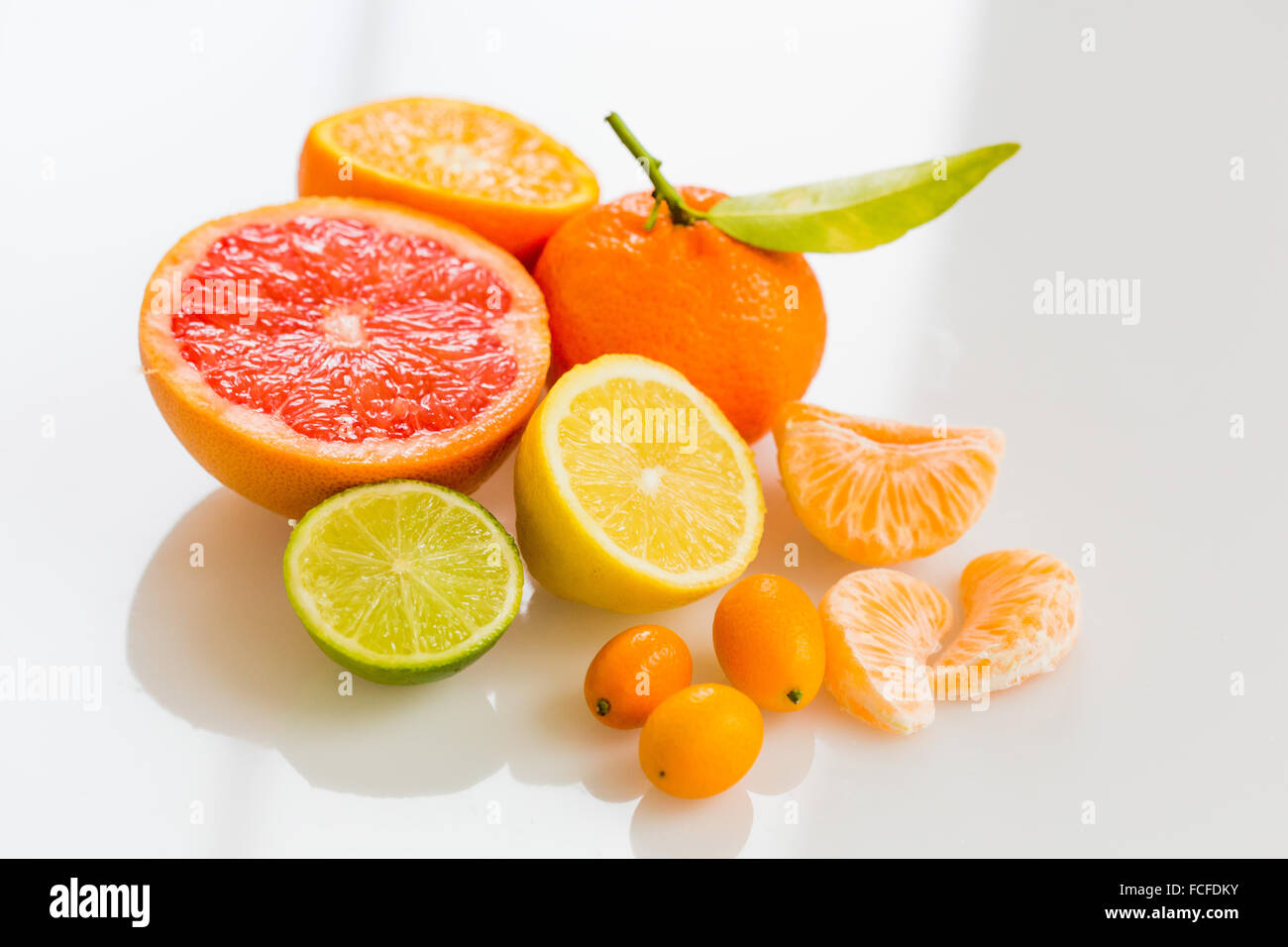 Citrus fruits assorted Stock Photo - Alamy