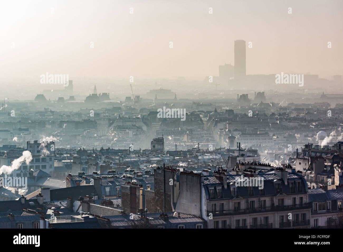 Air pollution in Paris, France Stock Photo - Alamy