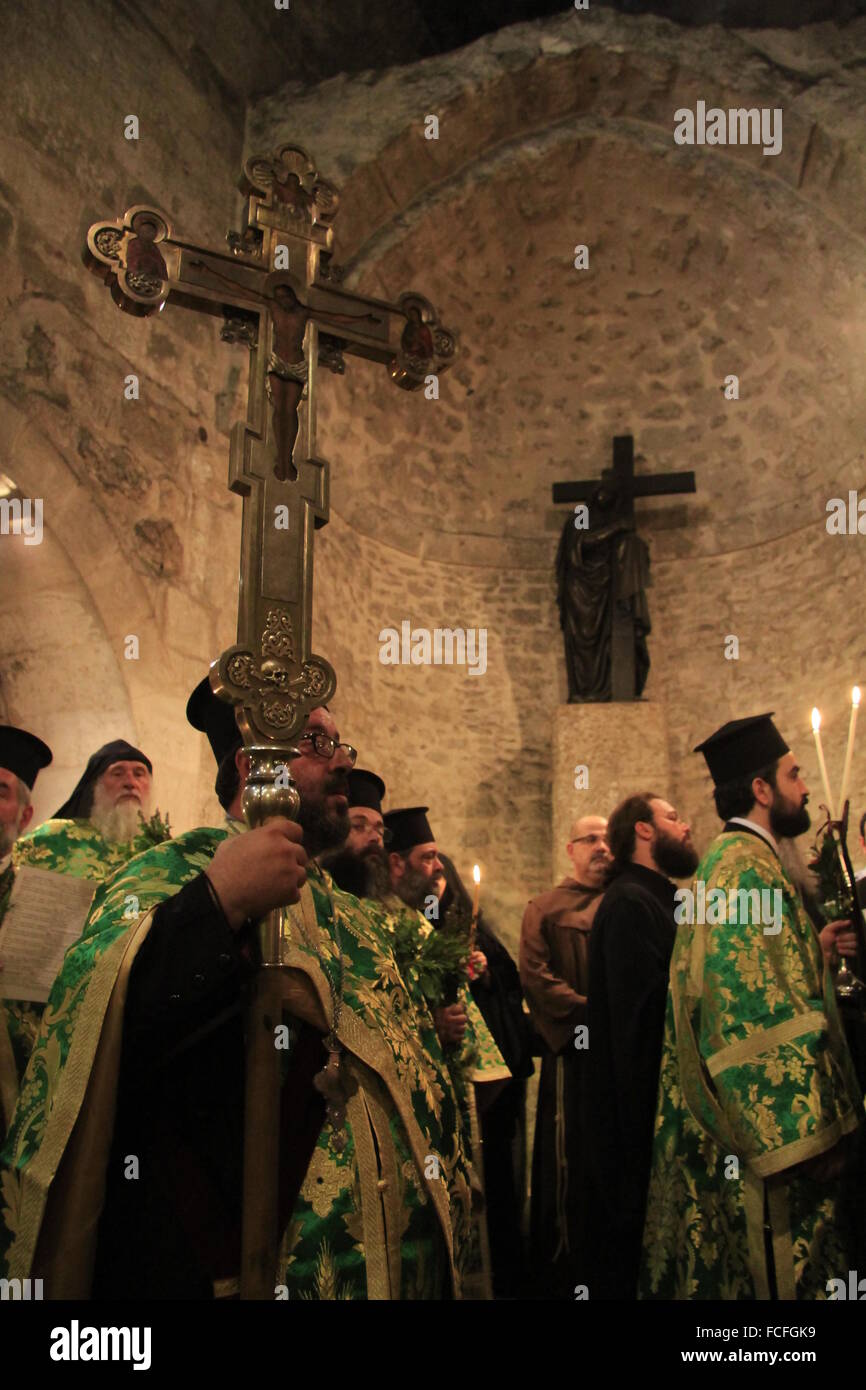 Israel, Jerusalem, Greek Orthodox feast of the Exaltation of the Cross ...