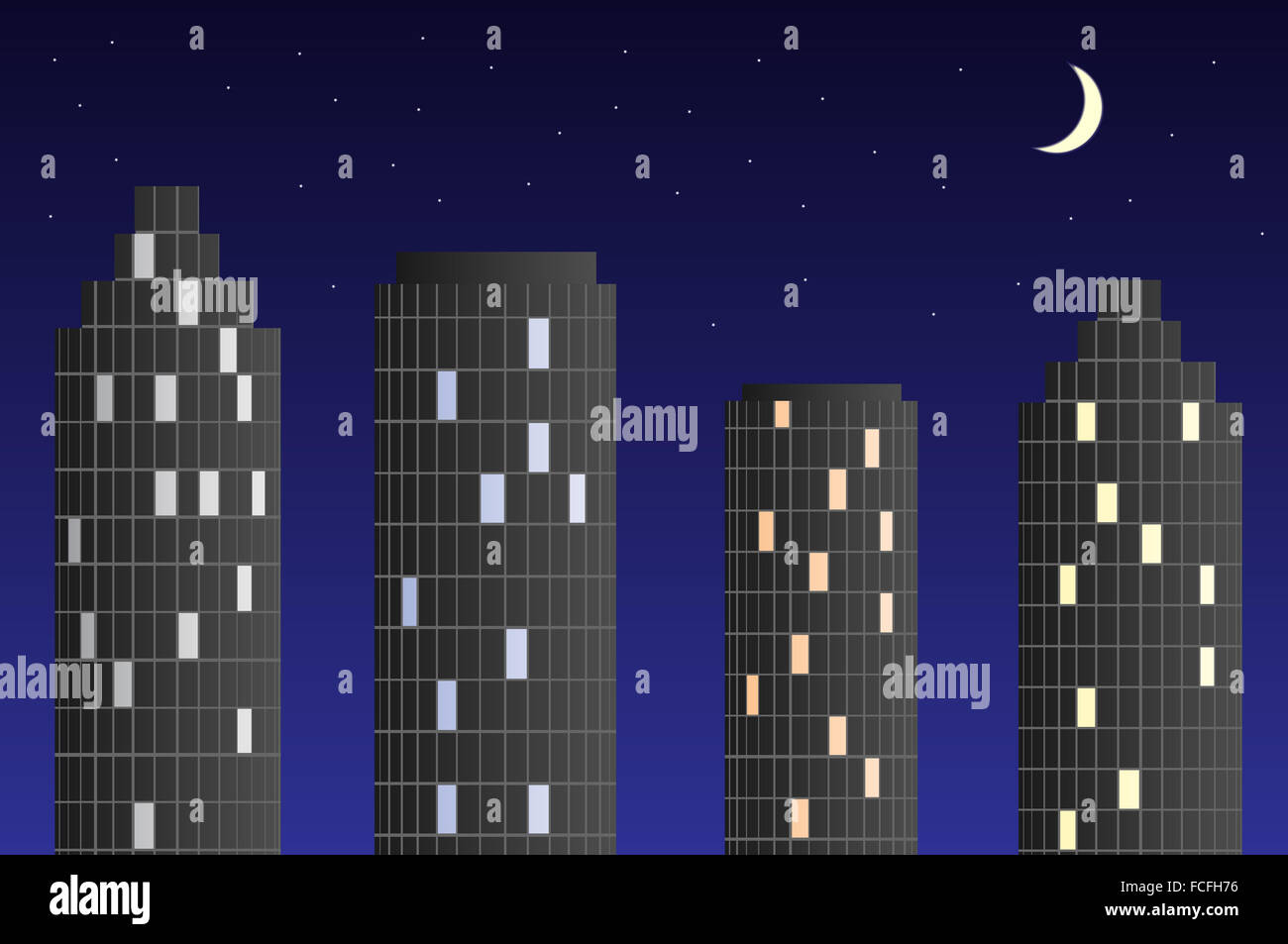 Modern skyscrapers design structure hi-res stock photography and images ...