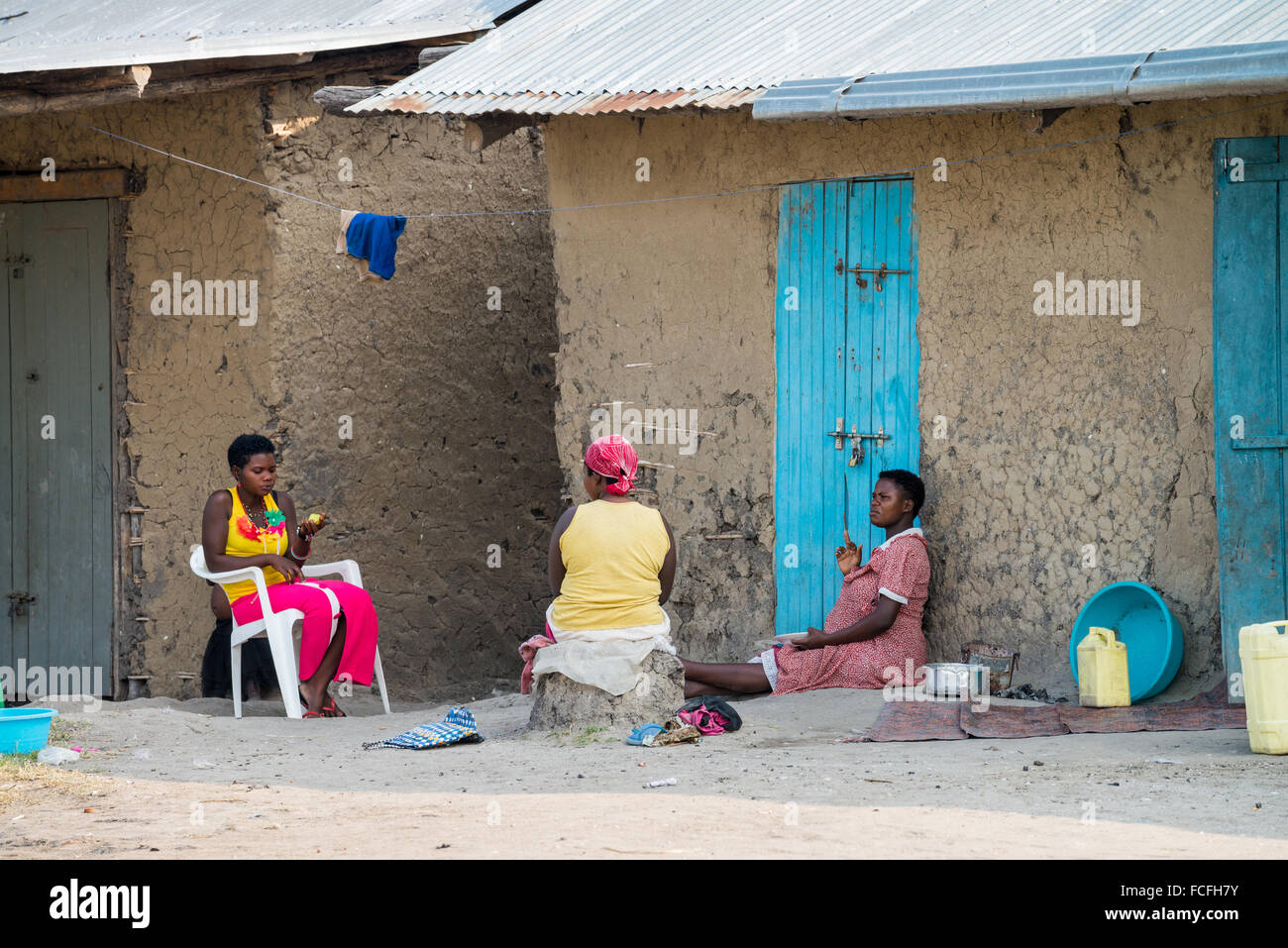 Local people in the street, Uganda, Africa Stock Photo - Alamy