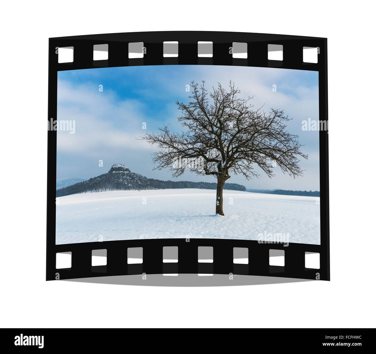 Outdoor view snowy rock Cut Out Stock Images & Pictures - Alamy
