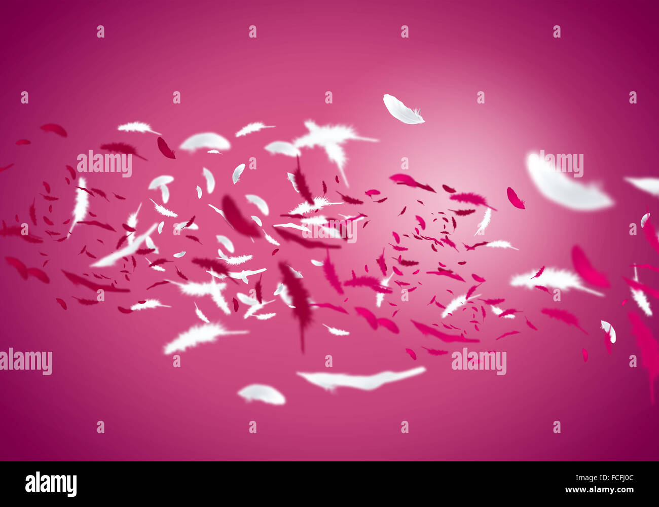 Abstract background image of feathers flying in air Stock Photo - Alamy