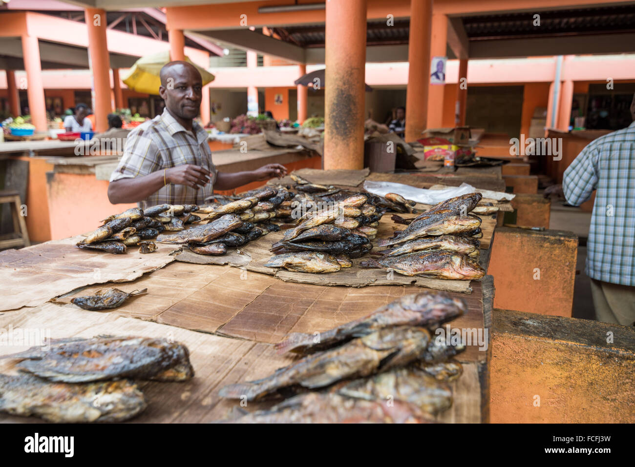 Local market on the street in the Fort Portal, Uganda, Europe Stock ...