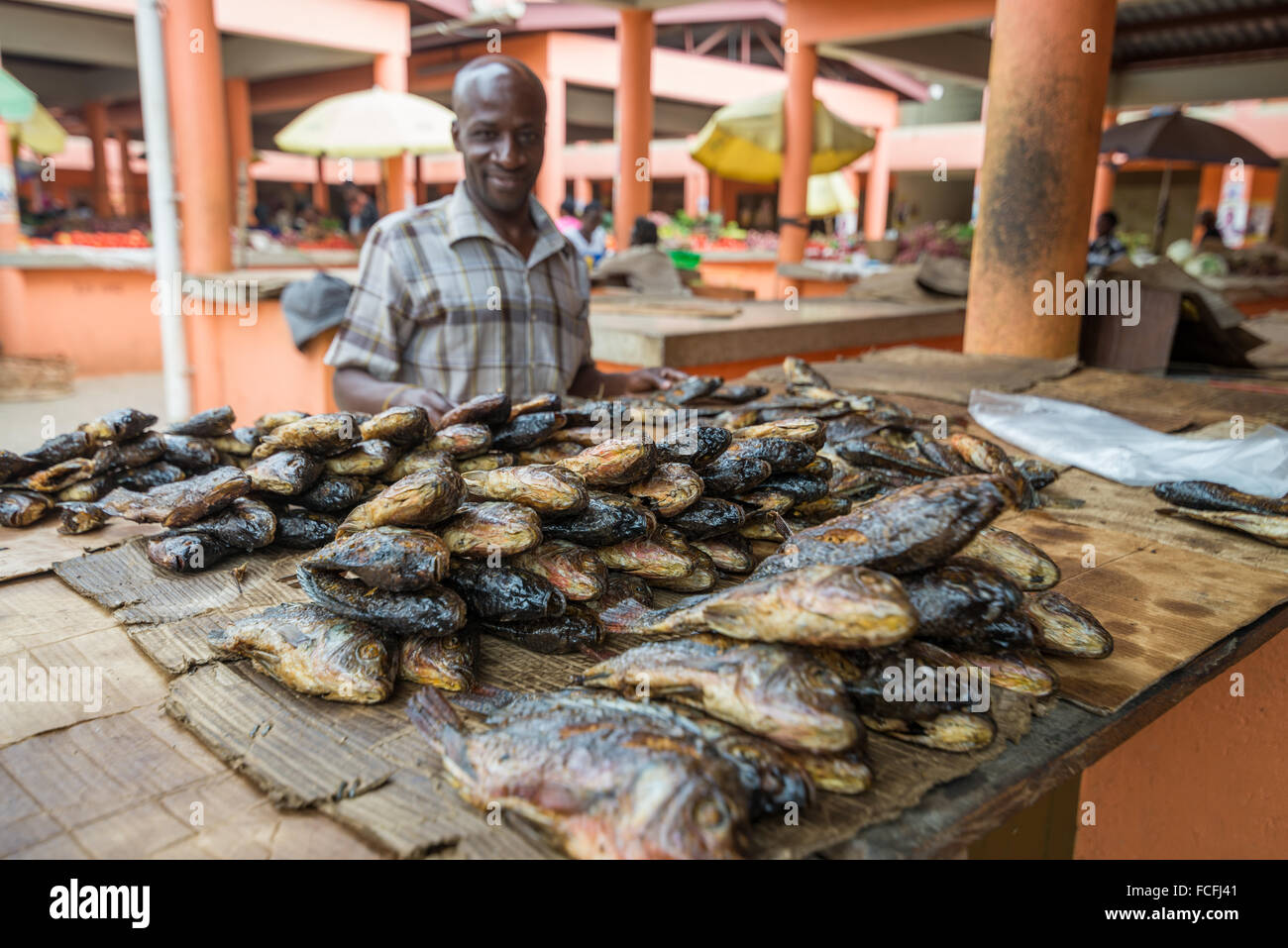 Local market on the street in the Fort Portal, Uganda, Europe Stock ...