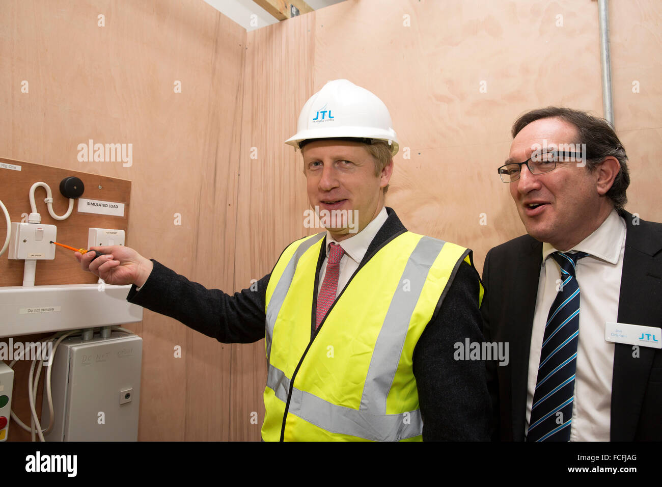 Orpington,UK,22nd January 2016,Jo Johnson MP poses with Jon Graham ...