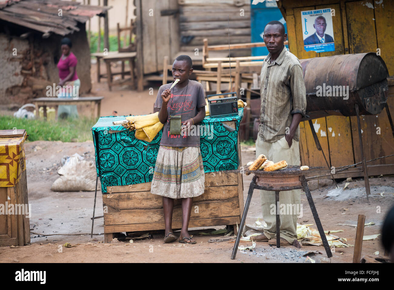 Local people in the street, Uganda, Africa Stock Photo - Alamy